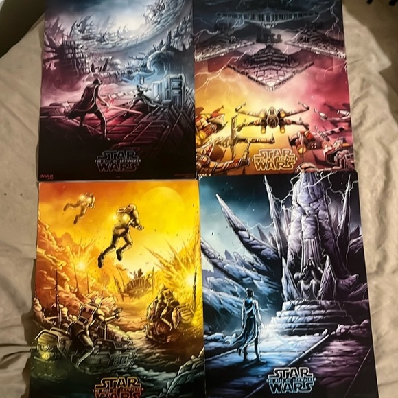 Star Wars | Accessories | Star Wars All 4 Rise Of Skywalker Posters ...